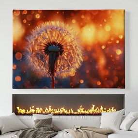 Obraz na plátně - Pampeliška, sluneční záře FeelHappy.cz Velikost obrazu: 40 x 30 cm