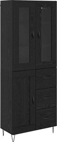 Vysoký bufet Černý dub 69,5 x 34 x 90 cm Kompozitní dřevo 3402712