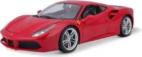 Bburago RACE+PLAY Ferrari 488 GTB červená / 1:18 / od 3 let