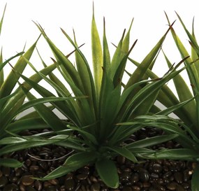 Umělá rostlina Aloe Vera v květináči, 31 x 16 x 17 cm