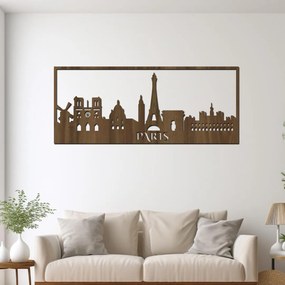 dřevo života Dřevěná dekorace na zeď PAŘÍŽ Zvolte rozměr (cm): 80x23, Zvolte barvu dekoru: Ořech