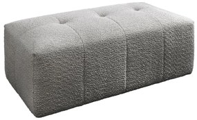 Massive home | Taburet ROYAL 120cm, bouclé, šedá