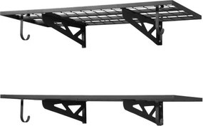 Dvoupatrový vysoce odolný nástěnný regál do garáže, 610 × 1219 mm VEVOR