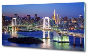 Wallmuralia Foto obraz sklo tvrzené Most v Tokio 100x50