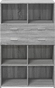 Skříň highboard šedá sonoma 80 x 42,5 x 124 cm kompozitní dřevo 3281390