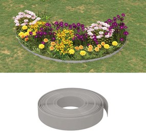 Travní lem šedý 10 m 10 cm polyethylen 154393