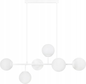 Závěsné Stropní Svítidlo Bílý Lustr Loft Skleněné Koule Do Obývacího Pokoje Jídelny