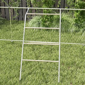 PawHut Dřevěný rám na hraní pro kuřata, hřiště pro kuřata s hrazdičkami, nastavitelná houpačka, 82 x 150 x 110 cm stříbrný