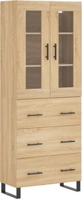 Skříň highboard dub sonoma 69,5 x 34 x 180 cm kompozitní dřevo 3198428