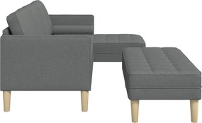 Set pohovek 2 ks Tmavě šedá Polyester 3329253