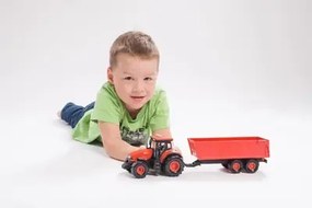TEDDIES Traktor Zetor s valníkem / Na setrvačník / se zvukem a světlem