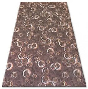 Kusový koberec Drops 043 tmavě hnědý Rozměr: 300x300 cm