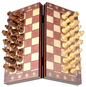 Šachy magnetické 3v1 24x24cm