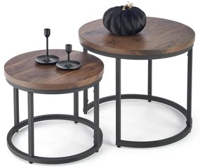 Konferenční stolek Oreo, ořech / černá
