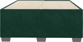 Rám postele bez matrace tmavě zelená 120 x 200 cm samet 3284628