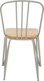 Šedá/v přírodní barvě jídelní židle z jilmového dřeva District – Premier Housewares