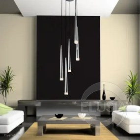 Minimalistické svítidlo Stylo 5 chrom
