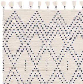 Tribeca Design Kusový koberec Livan Cream Blue Diamond Rozměry: 200x290 cm