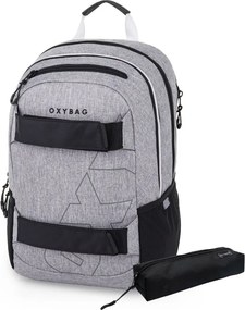 Karton P+P Studentský batoh + etue Oxy Sport Grey Melange