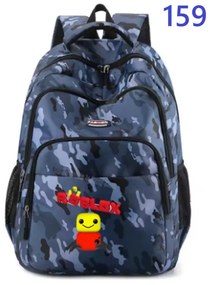 Školní batoh ROBLOX - modrý maskáč (camouflage) Motiv: 159