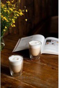 Skleněné hrnky v sadě 2 ks na cappuccino 250 ml Livio Duo – Vialli Design