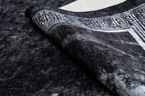Dywany Łuszczów, Kusový koberec Miro 51278.810 Marble black / white, 80x150, černobílá, chodba / předsíň