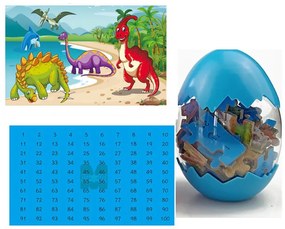 GFT Dinosauří puzzle - modré