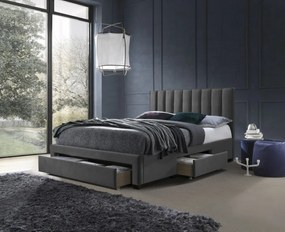 Čalouněná postel Lado 160x200 cm šedá