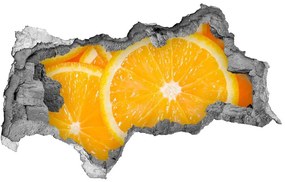 Wallmuralia Samolepící nálepka Plátky pomeranče 95x73 cm