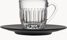 Sada porcelánových šálků na espresso's podšálky Ouessant, 2 díly