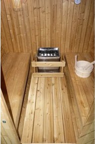 RAKOUSKÝ produkt - Venkovní sudová sauna BERGEN pro 4-6 osob 194,8x220x191,5 cm (F70220)
