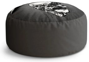 Taburet Circle Metallica lebka šedá, šedá
