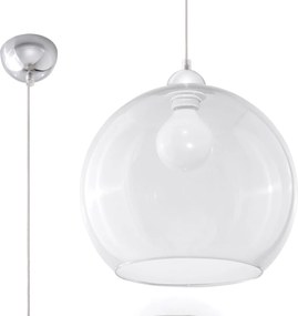 Sollux Lighting Závěsné svítidlo BALL transparentní