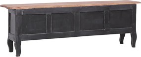 TV stolek 120 x 30 x 40 cm černý masivní mahagonové dřevo 283901