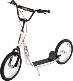 HOMCOM dětská koloběžka, koloběžka, městská koloběžka, koloběžka s pneumatikami, ruční brzda, dětská koloběžka, skládací
