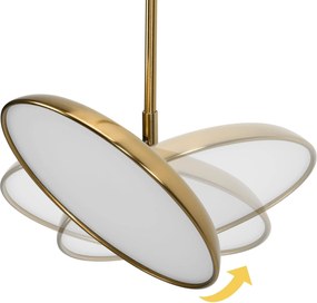 Toolight Toolight, LED stropní svítidlo APP1281-CP Gold, zlatá lesklá, OSW-05183