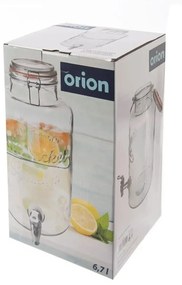 Orion Láhev sklo+kohoutek, 6,7 l