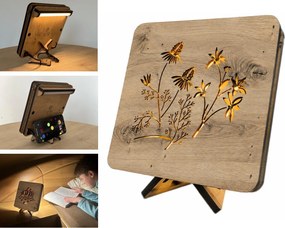 Li-Go "Heřmánek" lampa 19x19cm provedení povrchu: dub světlý
