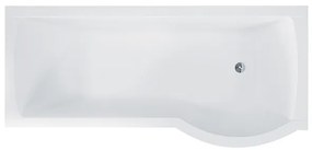 Besco Akrylátová atypická vana s vanovou zástěnou INSPIRO VK 150x70 (160x70, 170x70) Barva: Bílá, Rozměry (cm): 160x70, Orientace: Levá