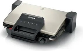 Bosch TCG3302 stříbrná / Kontaktní gril / 2000 W / 682 cm2