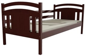 Dětská postel masiv 029 borovice masiv 90 x 190 cm ořech
