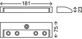 Briloner 2269-041 - LED Orientační svítidlo se senzorem LERO LED/0,32W/4xAAA