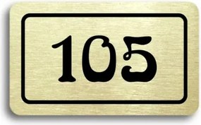 ACCEPT Číslo na dveře - typ 12 (50x30mm) - bílá tabulka - barevný tisk