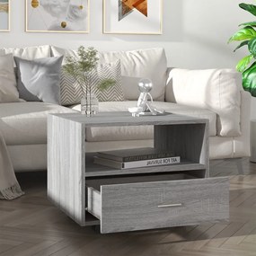 vidaXL Konferenční stolek 55 x 55 x 40 cm kompozitní dřevo [816939] Barva: bílá s vysokým leskem
