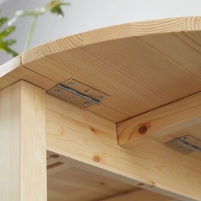 HOMCOM Skládací jídelní stůl pro 6 osob s designem se skládacími listy, oválný skládací kuchyňský stůl pro malé prostory, jídelna, kuchyně 140 x 70 x…