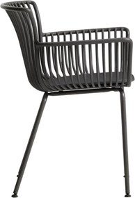 Tmavě šedá zahradní židle Surpika – Kave Home