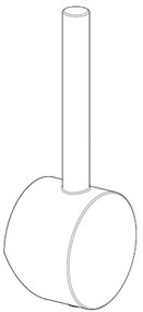 Paffoni - Ovládací páka, matná černá ZLEV195NO