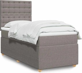 Box spring postel s matrací taupe 100 x 200 cm textil 3291985