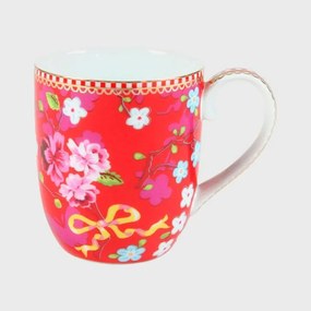 Pip Studio Floral Chinese Rose Hrnek mini červený 145ml