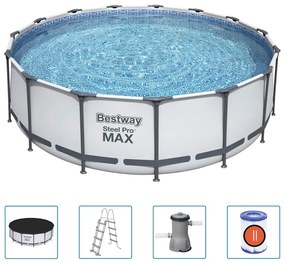 Bestway Bazénový set Steel Pro MAX kruhový 457 x 122 cm